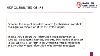IRB (1).pptx | Medical Tests | Medical Health