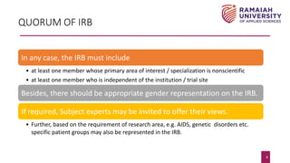 IRB (1).pptx | Medical Tests | Medical Health