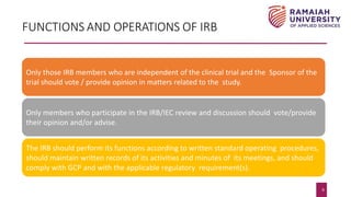 IRB (1).pptx | Medical Tests | Medical Health