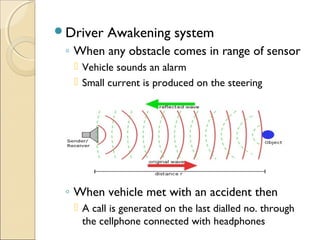 presentation on IR based vehicle with AUTOMATIC BRAKING and DRIVER ...