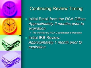 IRB Continuing Reviews | PPSX
