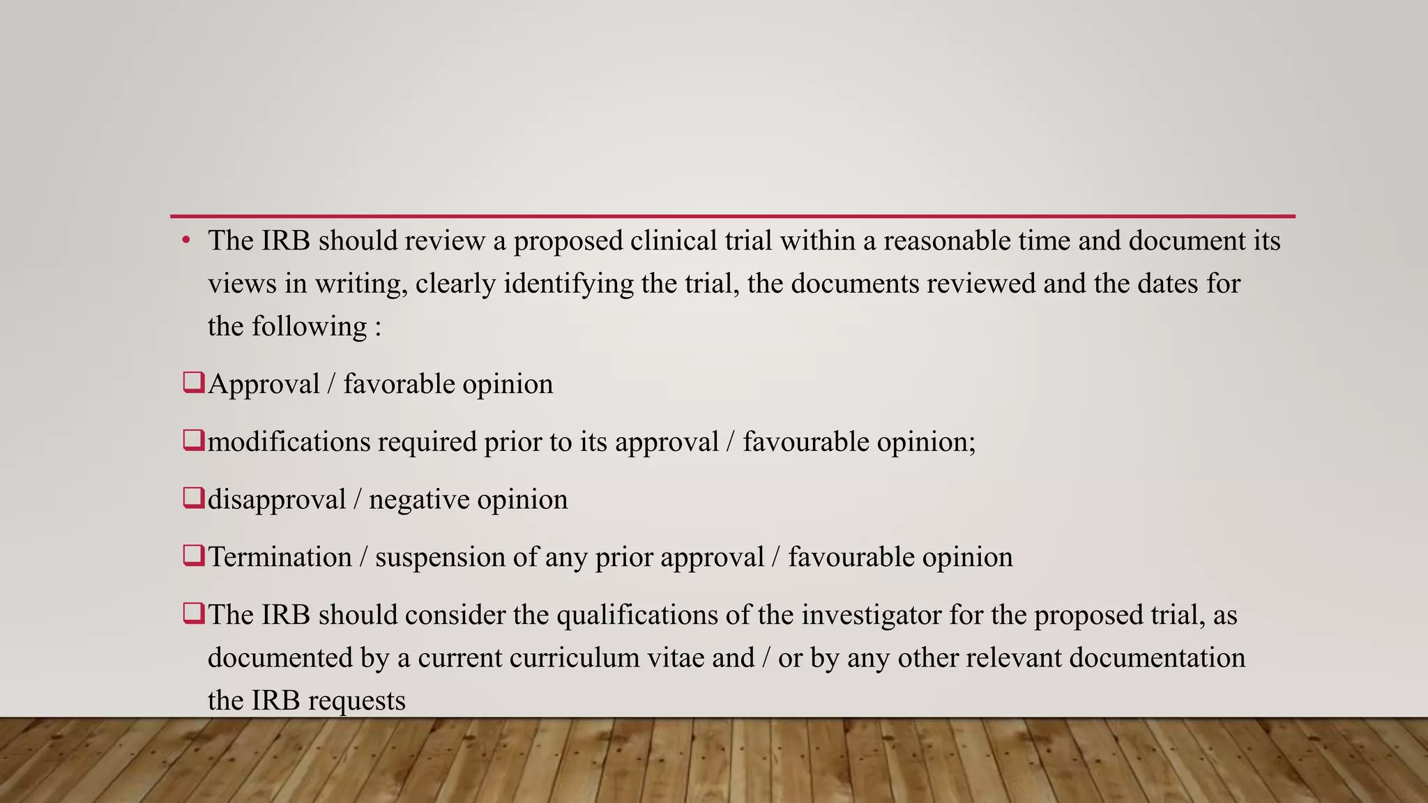 Institutional Review Board | PPTX