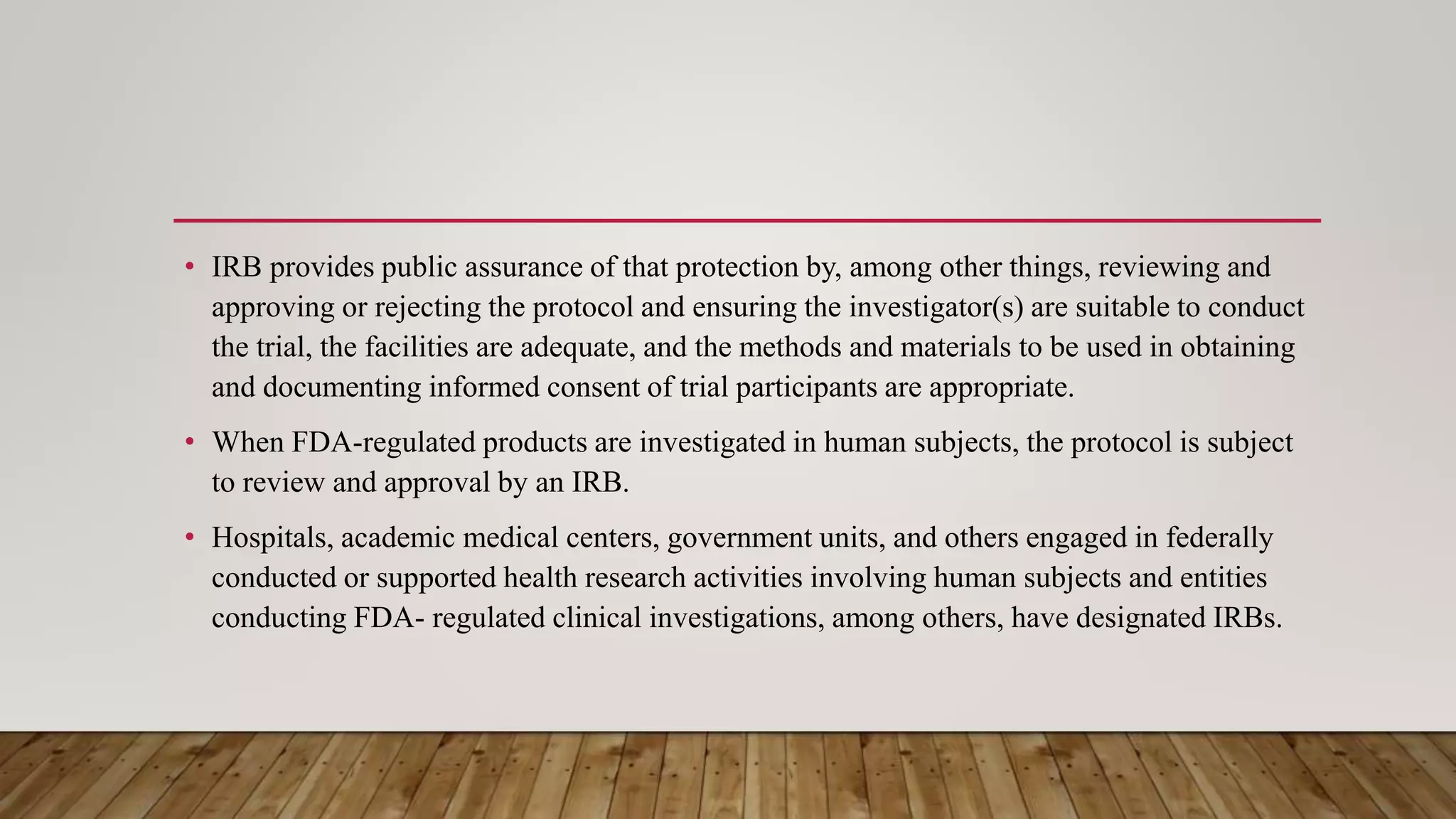 Institutional Review Board | PPTX