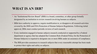 Institutional Review Board | PPTX