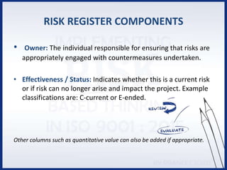 Implementing Risk Based Thinking in HLS OF ISO 9001:2015 - Praneet ...