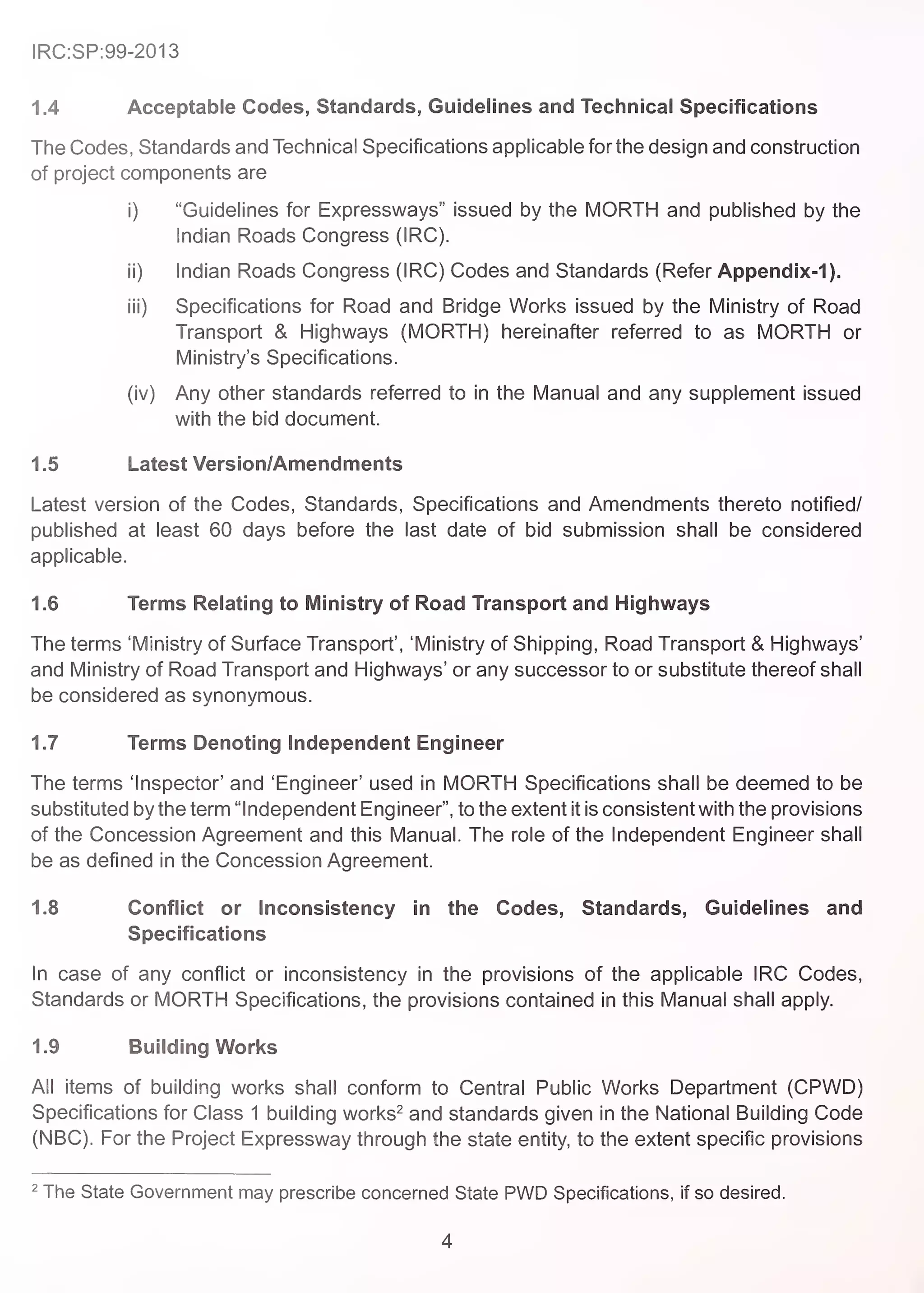MANUAL OF SPECIFICATIONS AND STANDARDS FOR EXPRESSWAYS | PDF | Civil ...