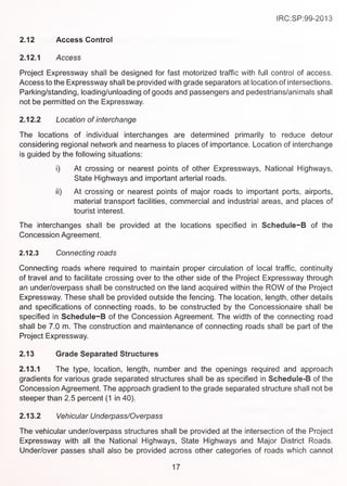 MANUAL OF SPECIFICATIONS AND STANDARDS FOR EXPRESSWAYS | PDF