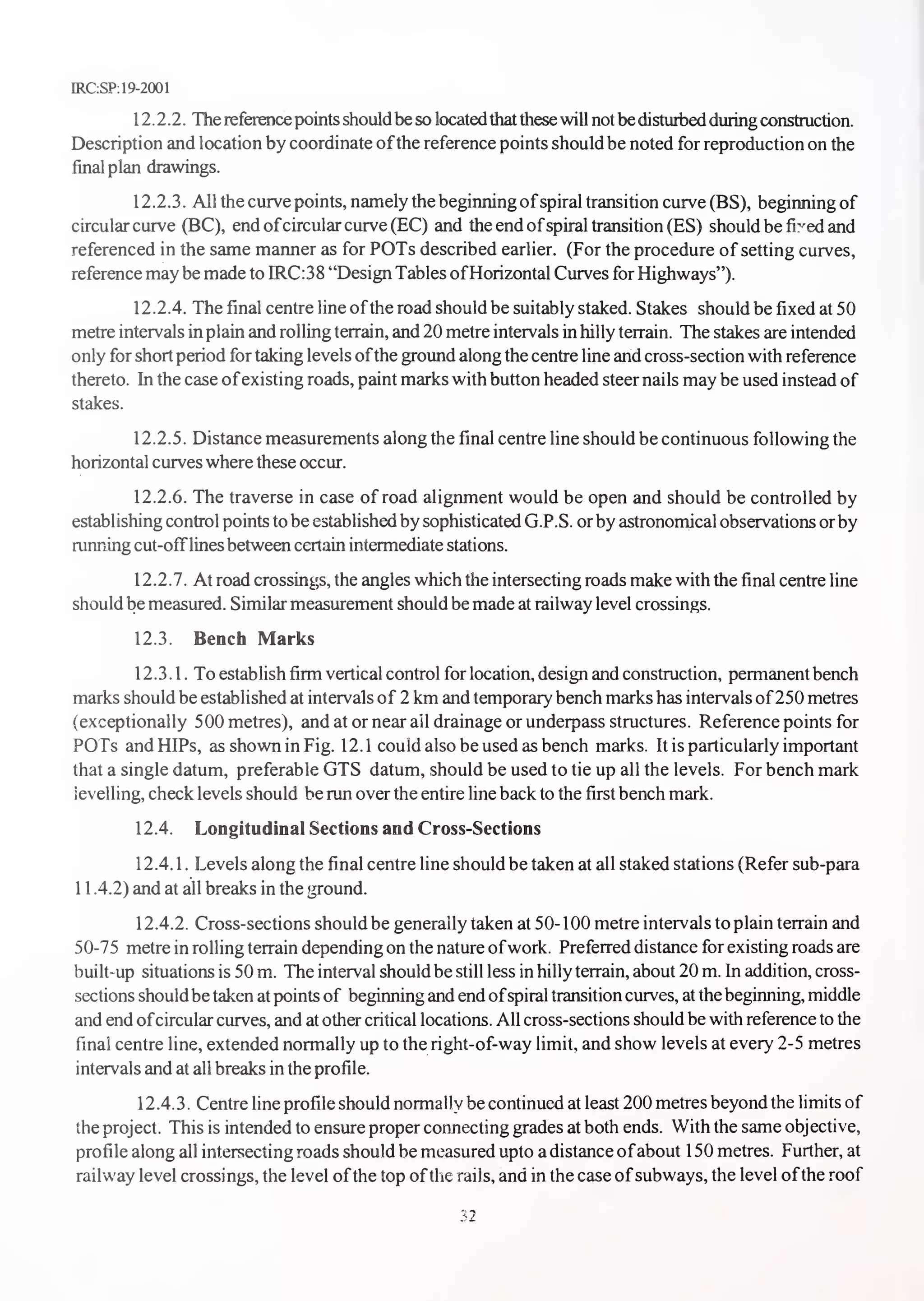 IRC.SP.19-2001 - MANUAL FOR SURVEY, INVESTIGATION AND PREPARATION OF ...
