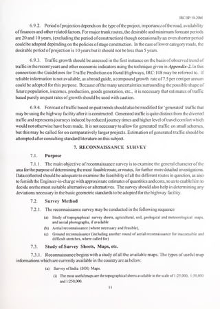 IRC.SP.19-2001 - MANUAL FOR SURVEY, INVESTIGATION AND PREPARATION OF ...