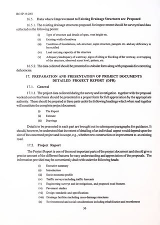 IRC.SP.19-2001 - MANUAL FOR SURVEY, INVESTIGATION AND PREPARATION OF ROAD PROJECTS | PDF
