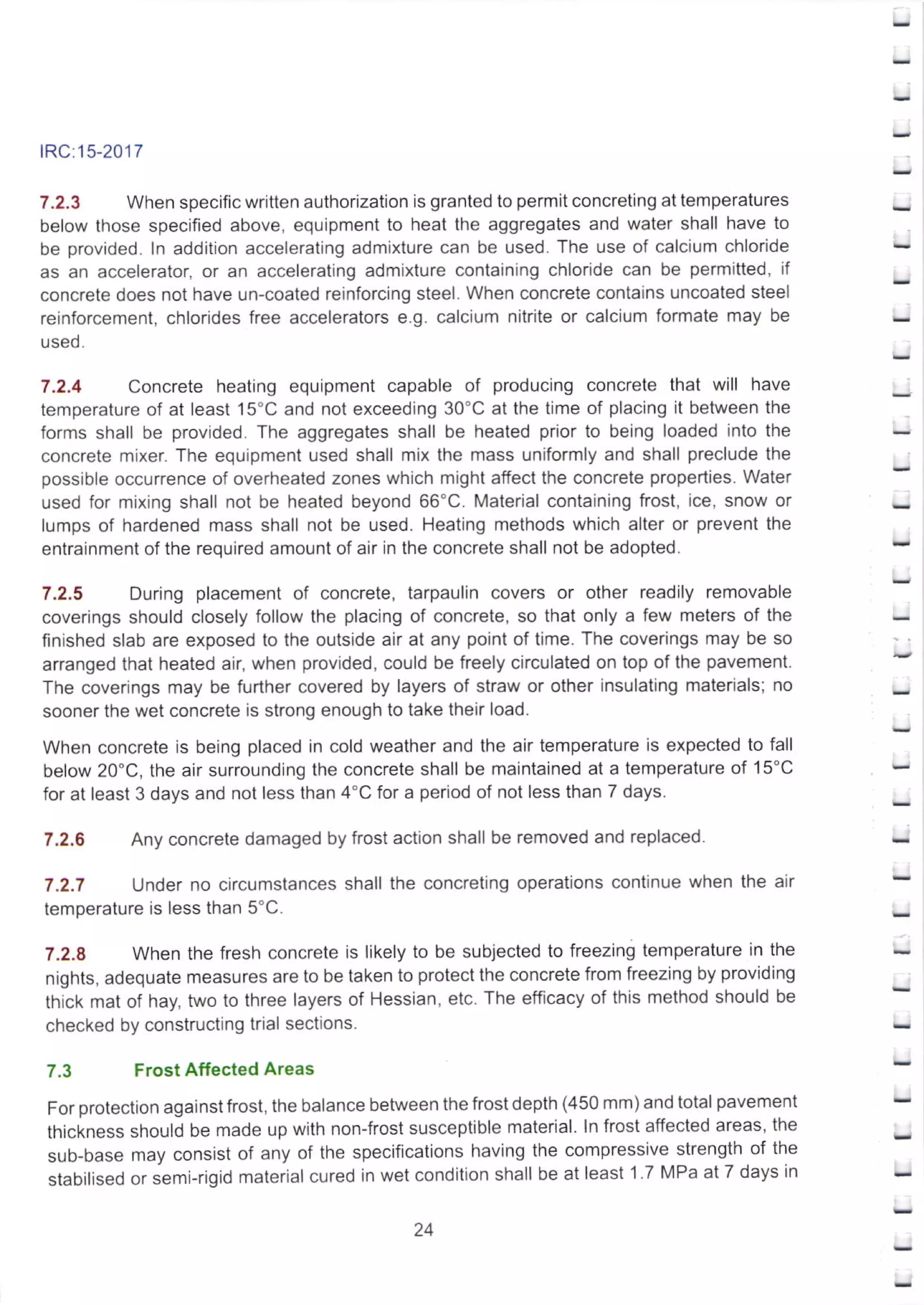 IRC:15-2017 CODE OF PRACTICE FOR CONSTRUCTION OF JOINTED PLAIN CONCRETE PAVEMENTS | PDF