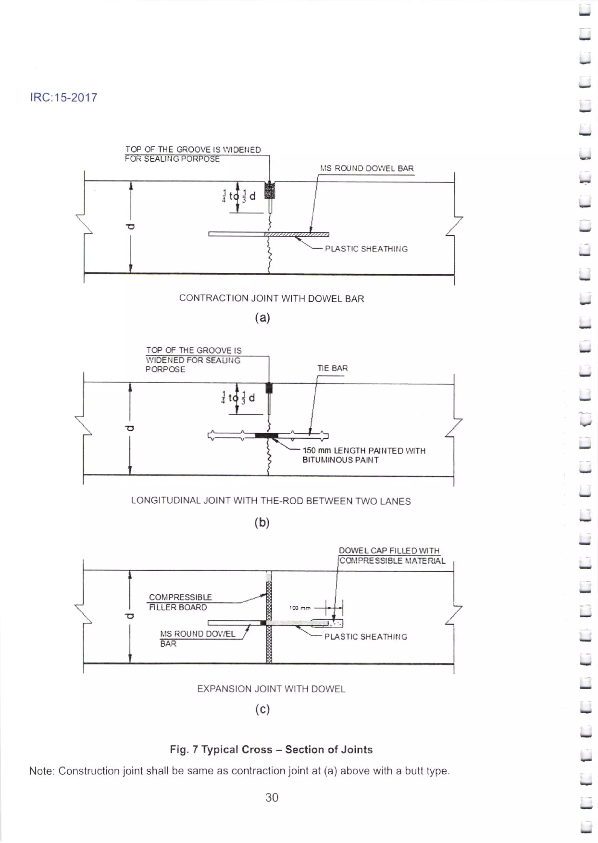 IRC:15-2017 CODE OF PRACTICE FOR CONSTRUCTION OF JOINTED PLAIN CONCRETE ...