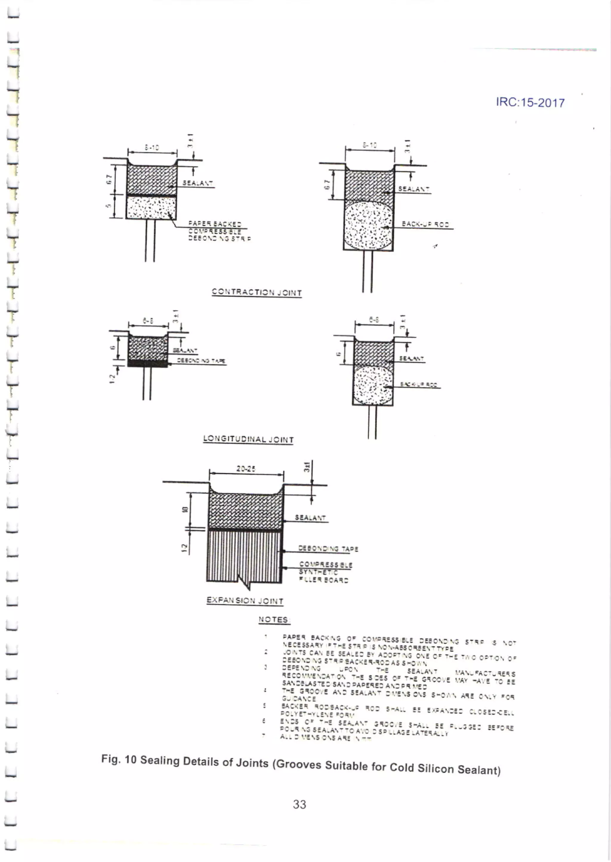 IRC:15-2017 CODE OF PRACTICE FOR CONSTRUCTION OF JOINTED PLAIN CONCRETE ...