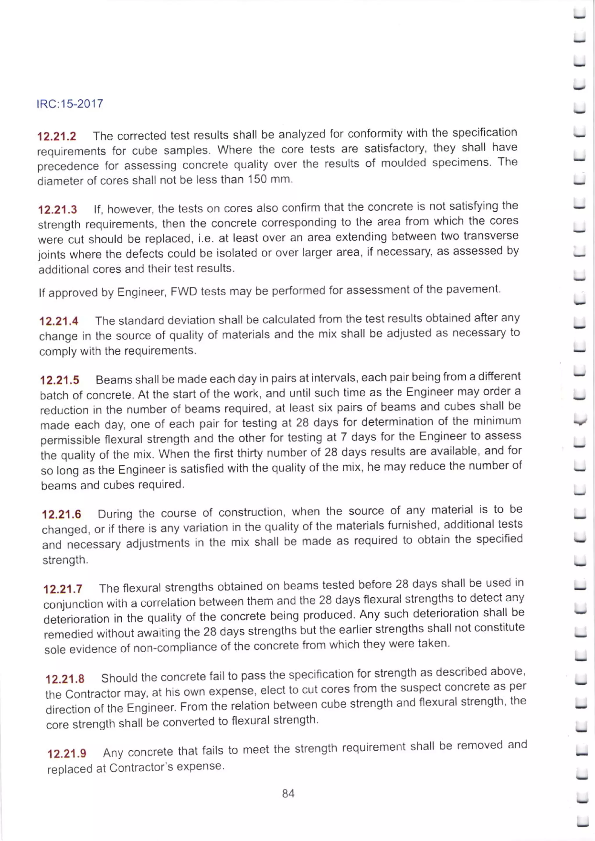 IRC:15-2017 CODE OF PRACTICE FOR CONSTRUCTION OF JOINTED PLAIN CONCRETE PAVEMENTS | PDF