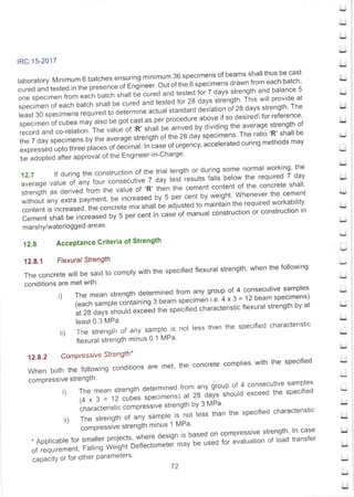 IRC:15-2017 CODE OF PRACTICE FOR CONSTRUCTION OF JOINTED PLAIN CONCRETE ...