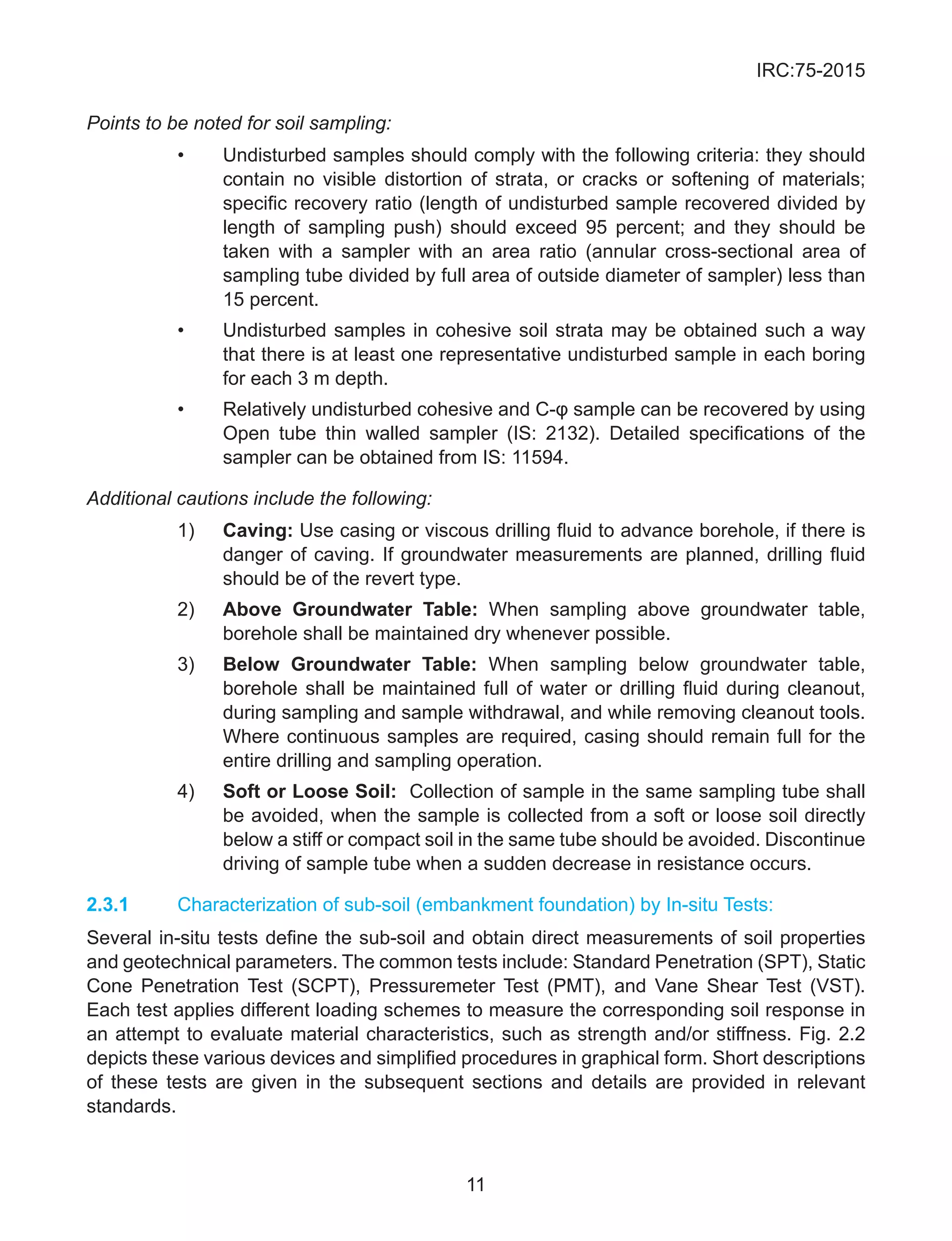 IRC:75-2015 GUIDELINES FOR THE DESIGN OF HIGH EMBANKMENTS | PDF