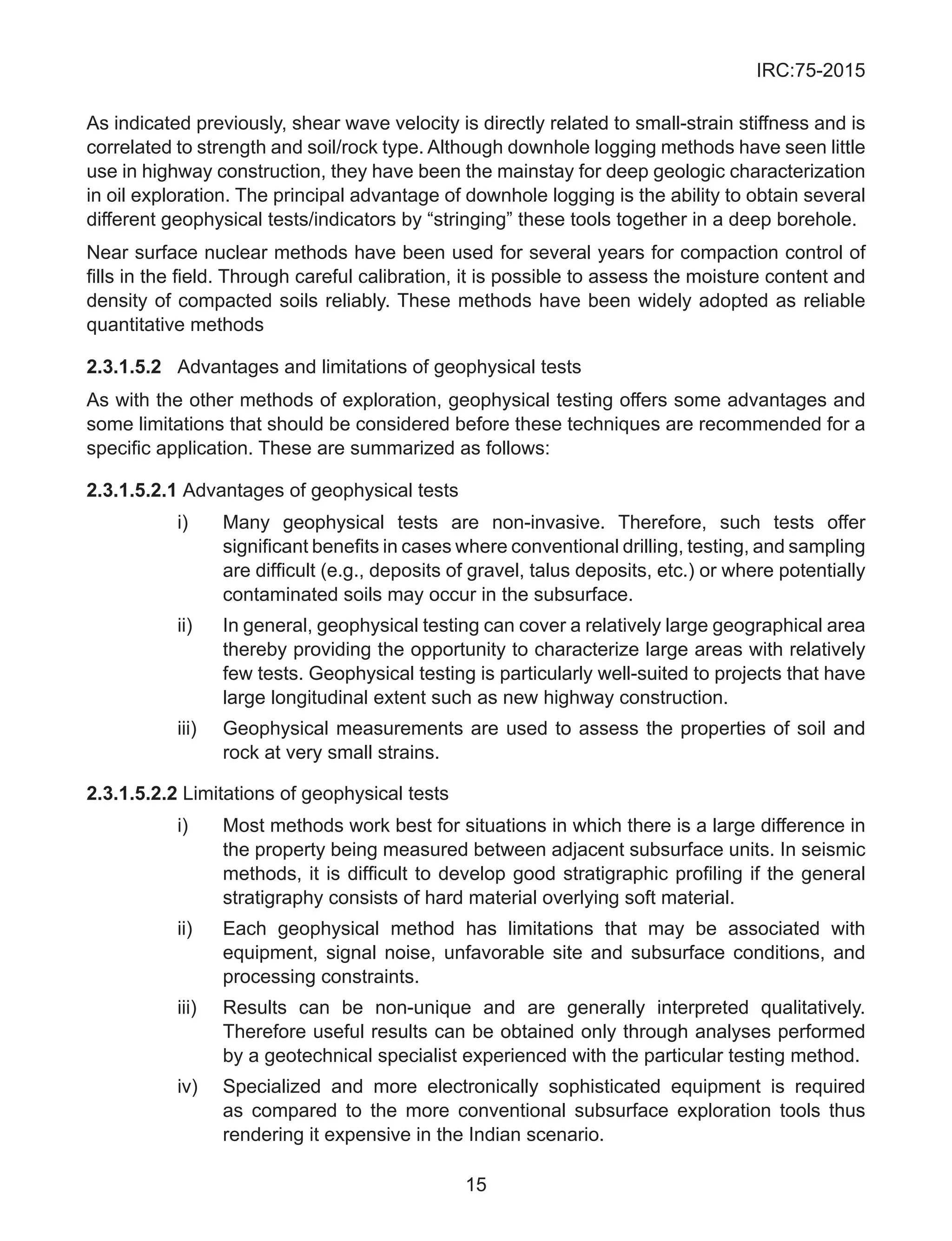 IRC:75-2015 GUIDELINES FOR THE DESIGN OF HIGH EMBANKMENTS | PDF