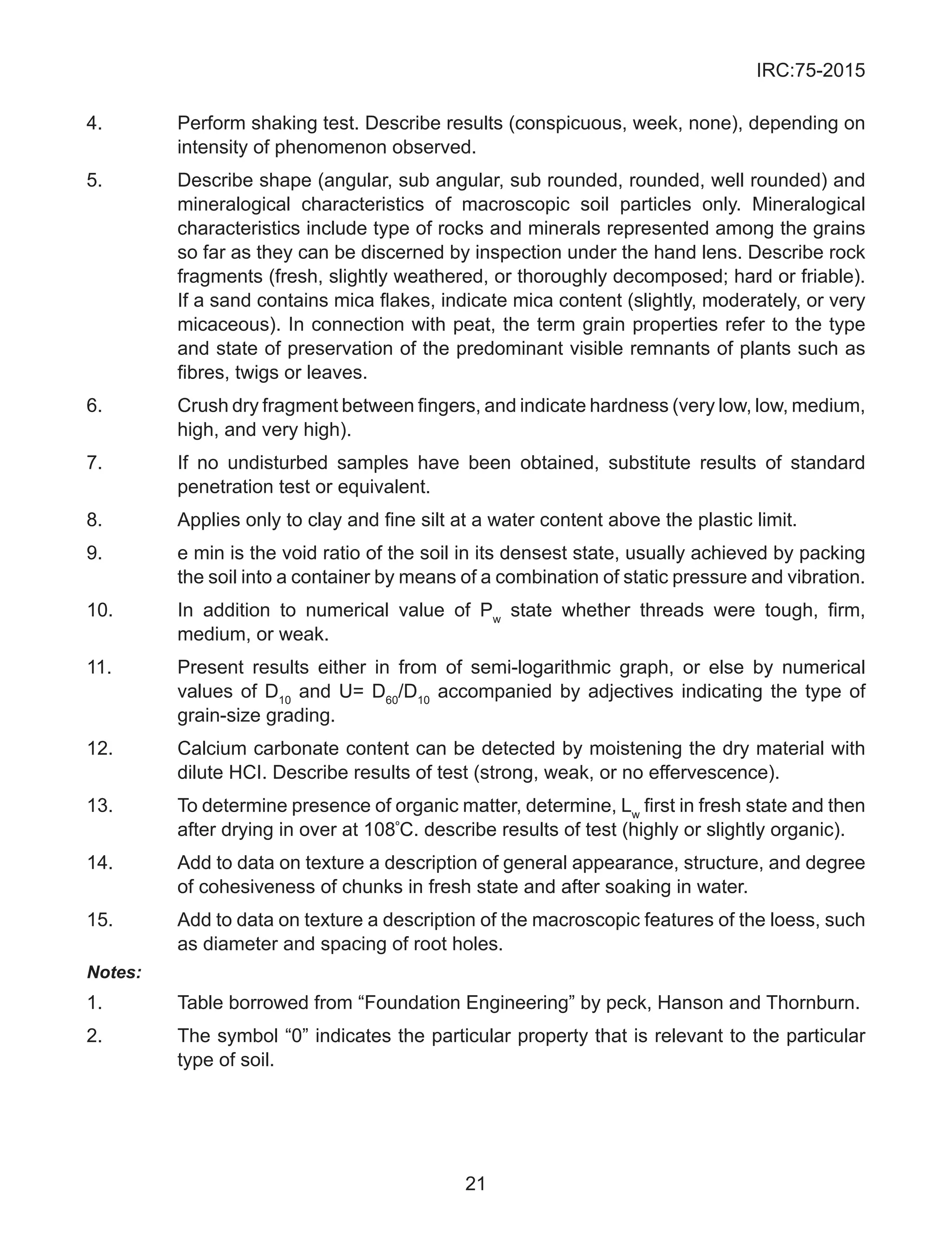 IRC:75-2015 GUIDELINES FOR THE DESIGN OF HIGH EMBANKMENTS | PDF