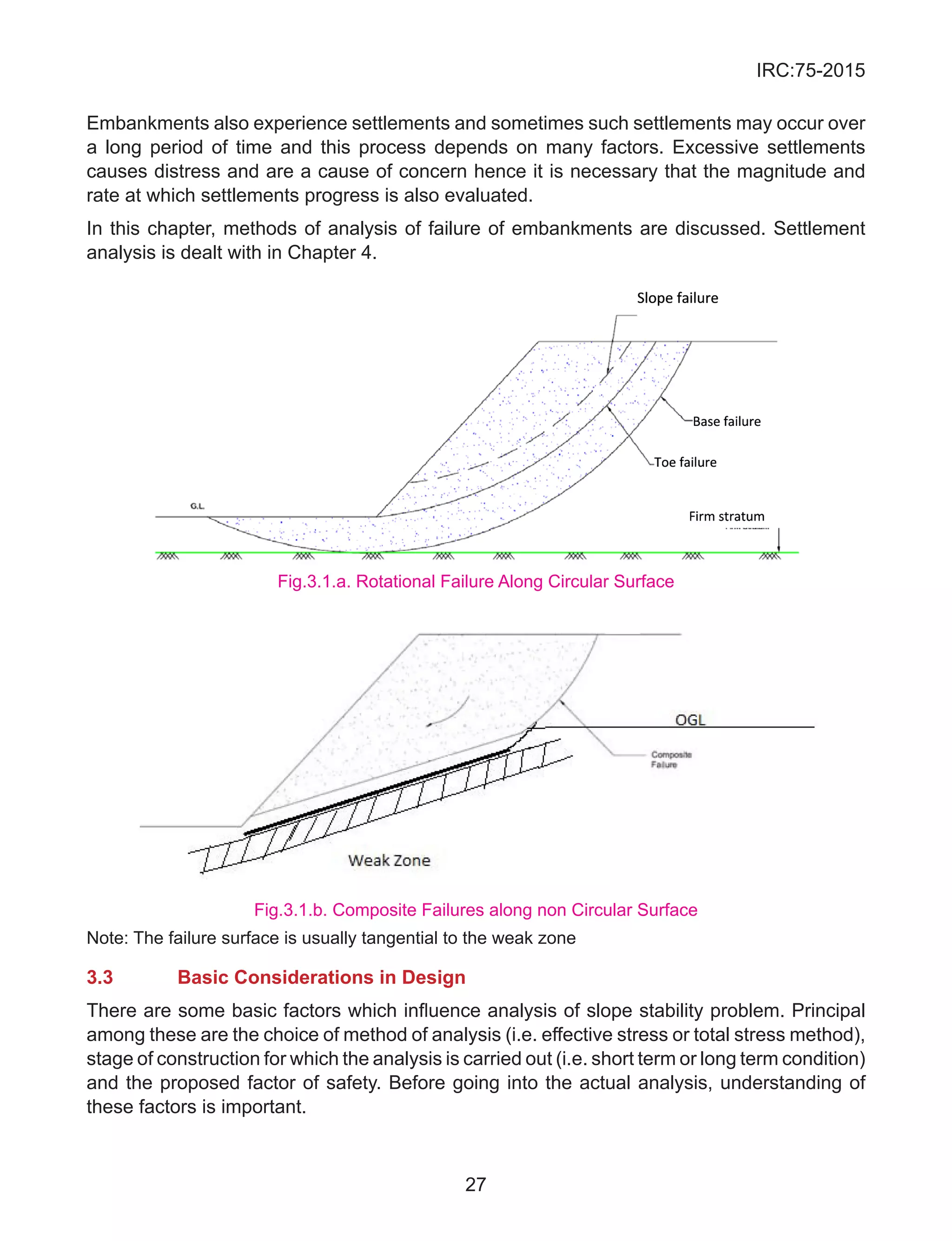 IRC:75-2015 GUIDELINES FOR THE DESIGN OF HIGH EMBANKMENTS | PDF
