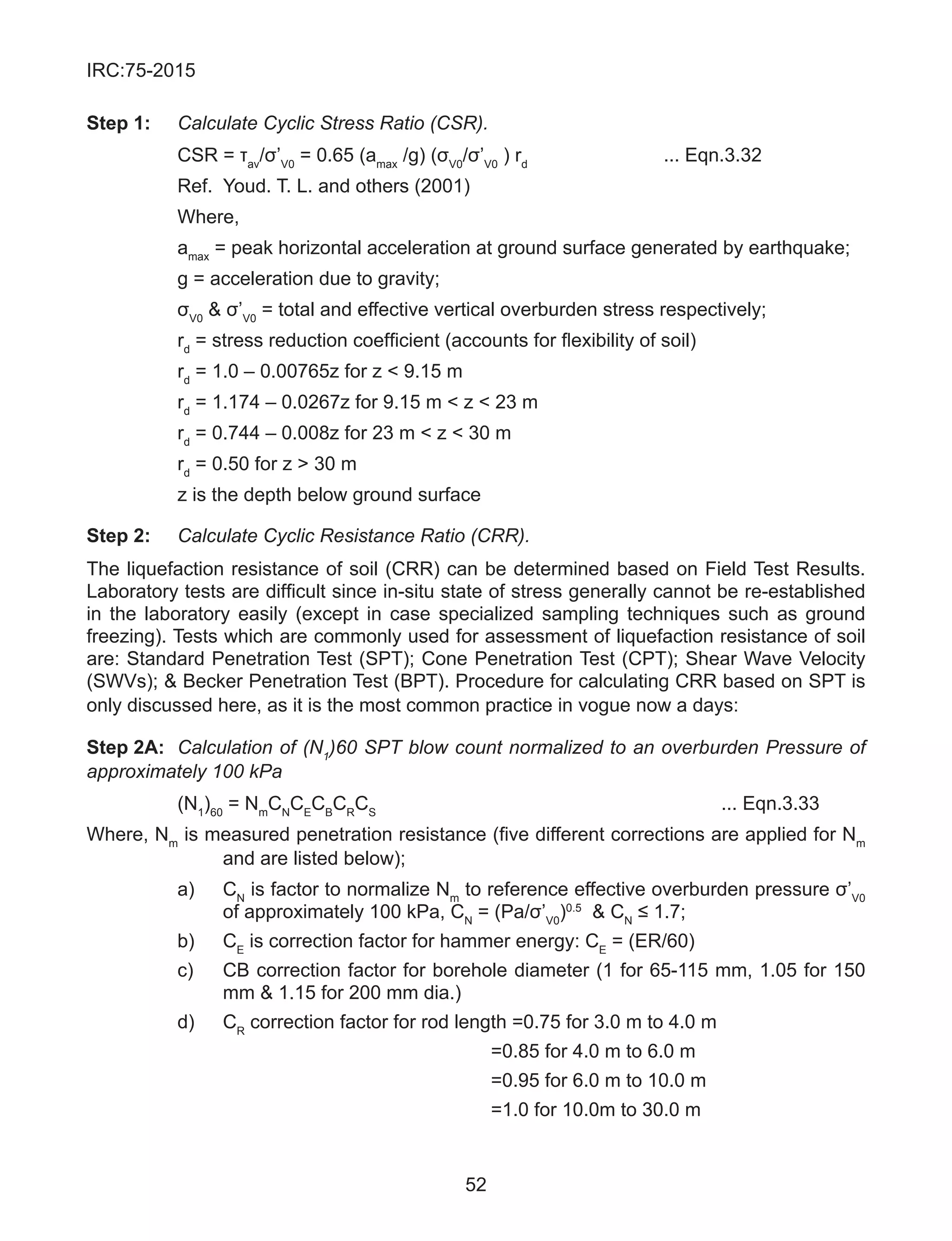 IRC:75-2015 GUIDELINES FOR THE DESIGN OF HIGH EMBANKMENTS | PDF