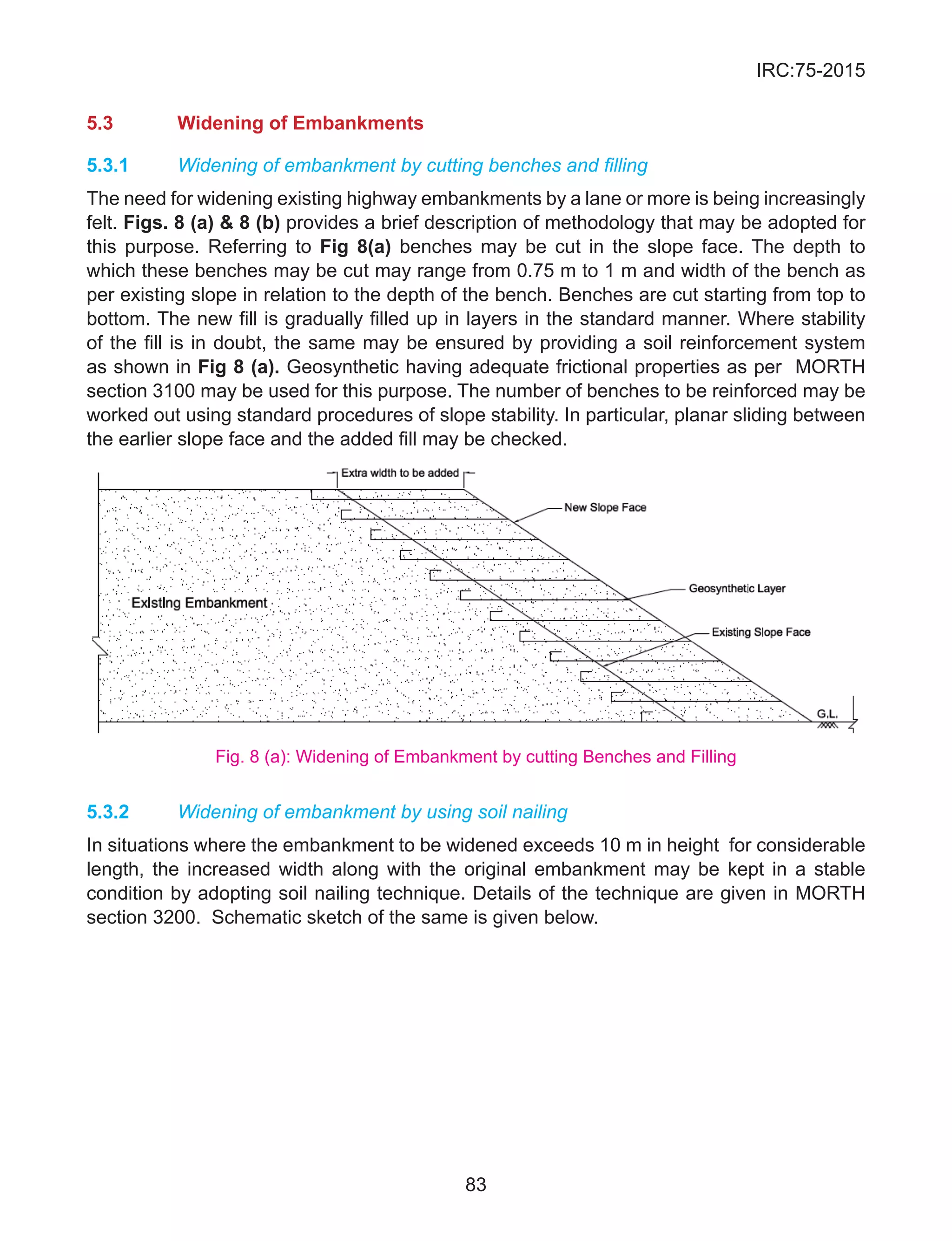 IRC:75-2015 GUIDELINES FOR THE DESIGN OF HIGH EMBANKMENTS | PDF