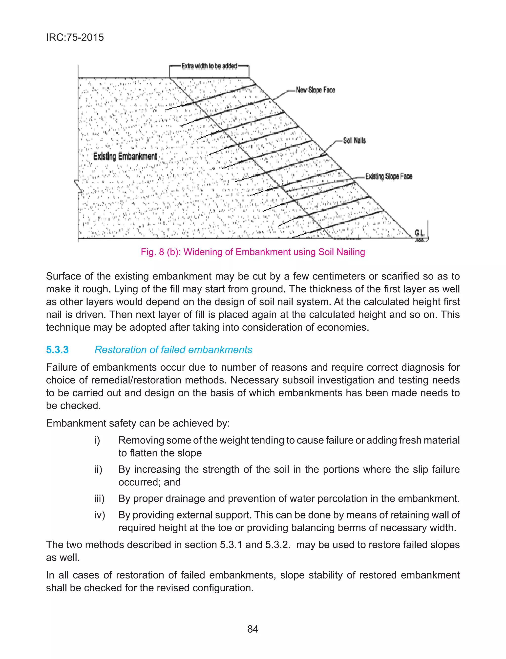 IRC:75-2015 GUIDELINES FOR THE DESIGN OF HIGH EMBANKMENTS | PDF