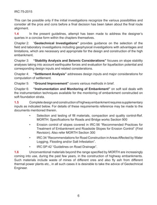 IRC:75-2015 GUIDELINES FOR THE DESIGN OF HIGH EMBANKMENTS | PDF