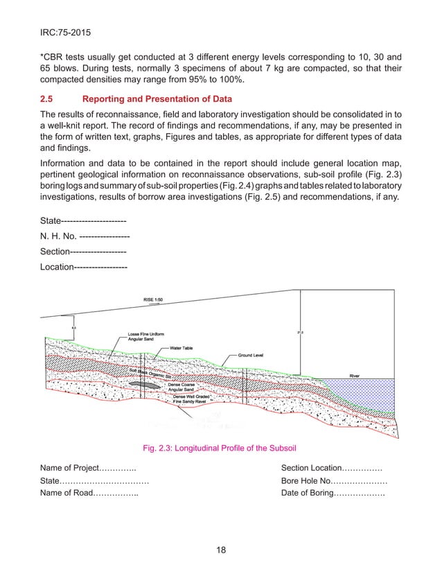 IRC:75-2015 GUIDELINES FOR THE DESIGN OF HIGH EMBANKMENTS | PDF