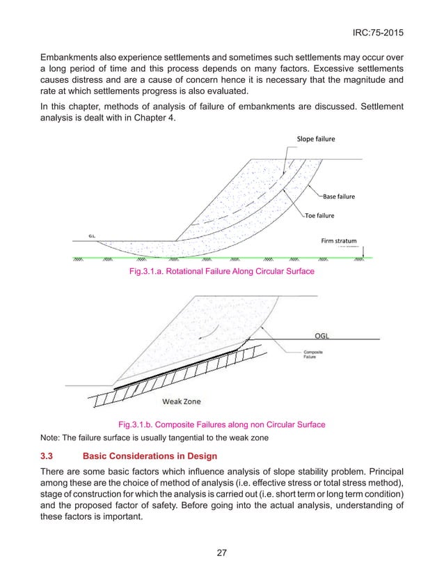 IRC:75-2015 GUIDELINES FOR THE DESIGN OF HIGH EMBANKMENTS | PDF