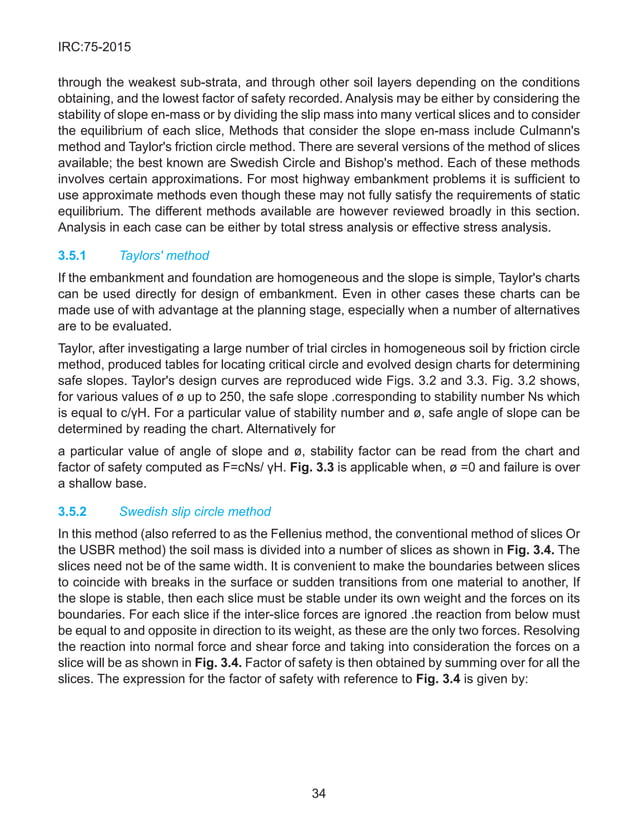 IRC:75-2015 GUIDELINES FOR THE DESIGN OF HIGH EMBANKMENTS | PDF
