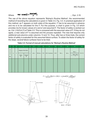 IRC:75-2015 GUIDELINES FOR THE DESIGN OF HIGH EMBANKMENTS | PDF