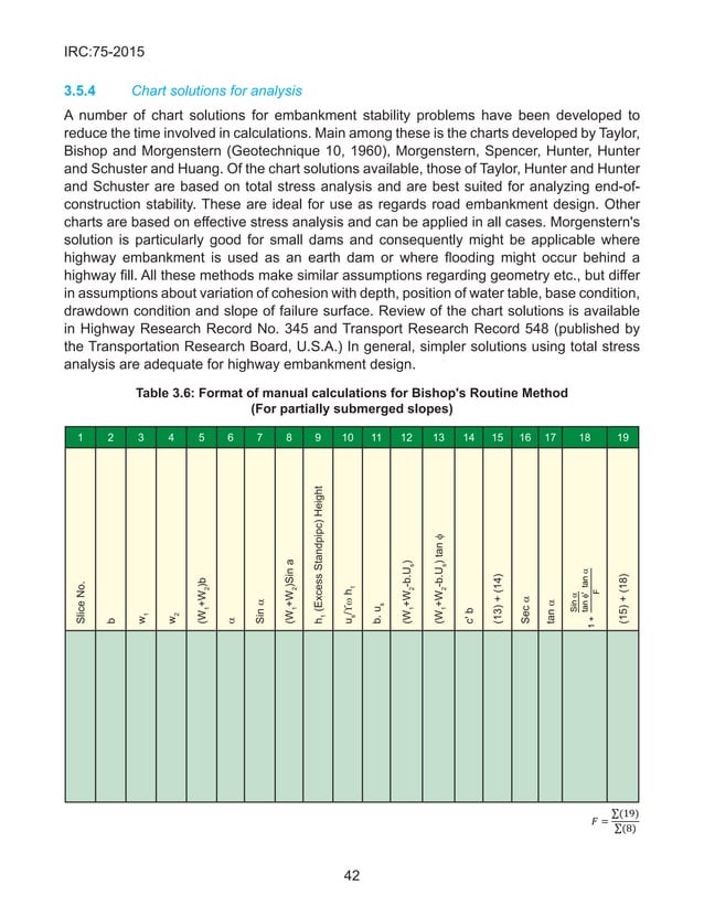 IRC:75-2015 GUIDELINES FOR THE DESIGN OF HIGH EMBANKMENTS | PDF