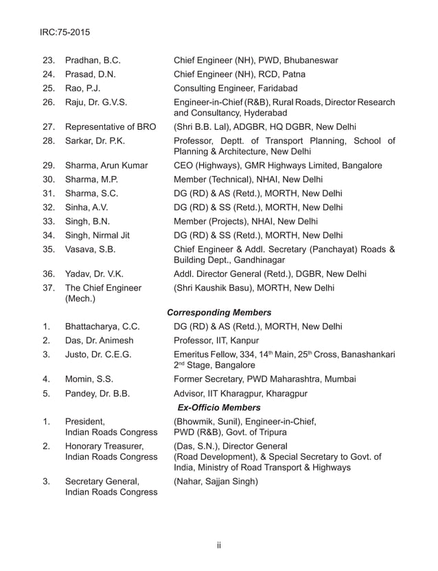 IRC:75-2015 GUIDELINES FOR THE DESIGN OF HIGH EMBANKMENTS | PDF