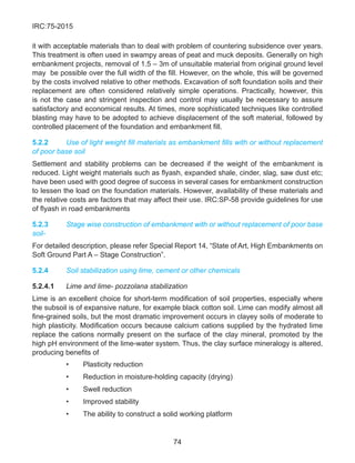 IRC:75-2015 GUIDELINES FOR THE DESIGN OF HIGH EMBANKMENTS | PDF