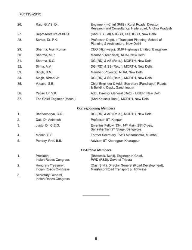 irc.gov.in.119.2015.pdf | Civil Engineering Industry | Industries