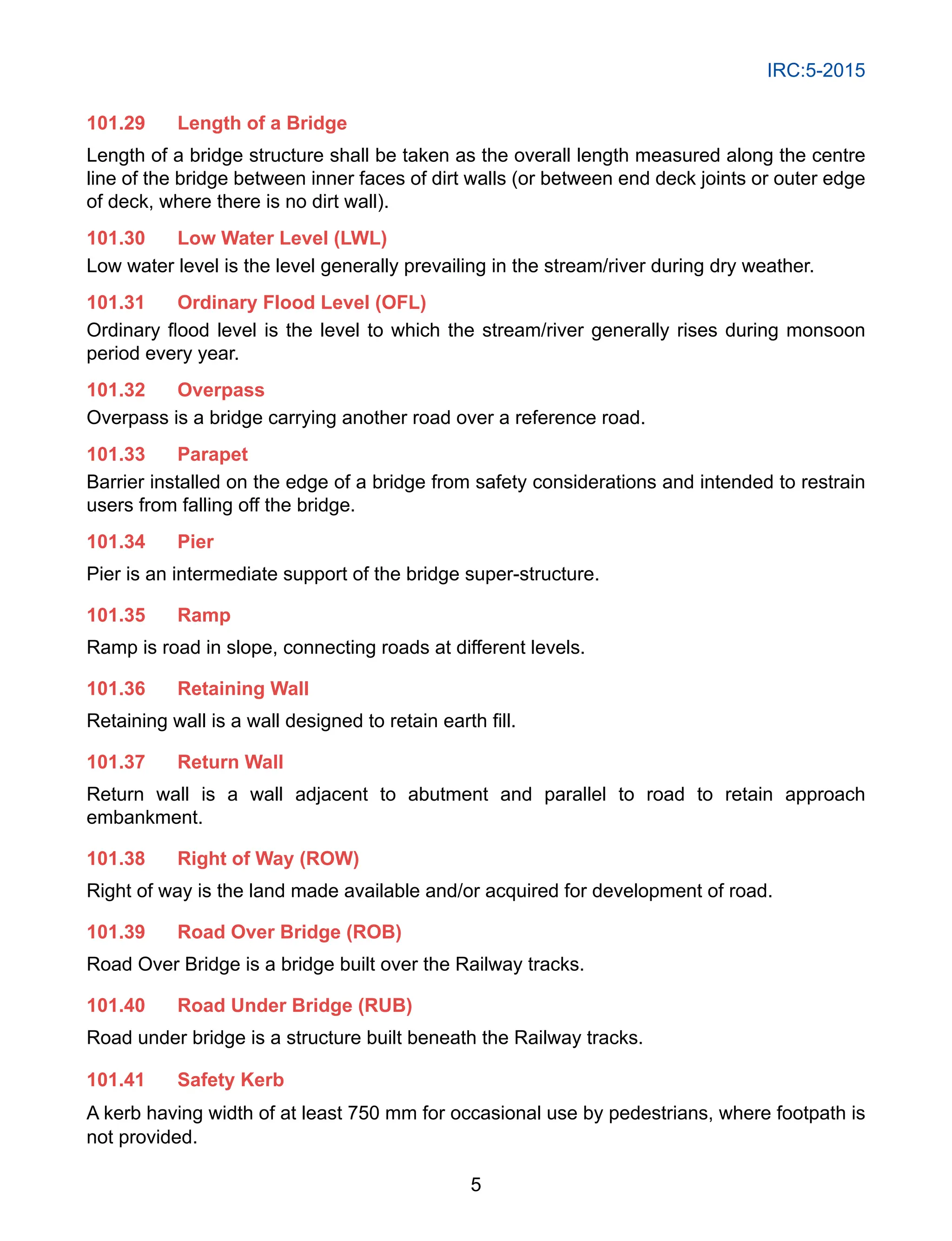 STANDARD SPECIFICATIONS AND CODE OF PRACTICE FOR ROAD BRIDGES | PDF
