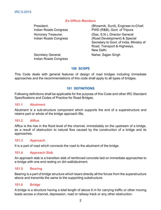 STANDARD SPECIFICATIONS AND CODE OF PRACTICE FOR ROAD BRIDGES | PDF