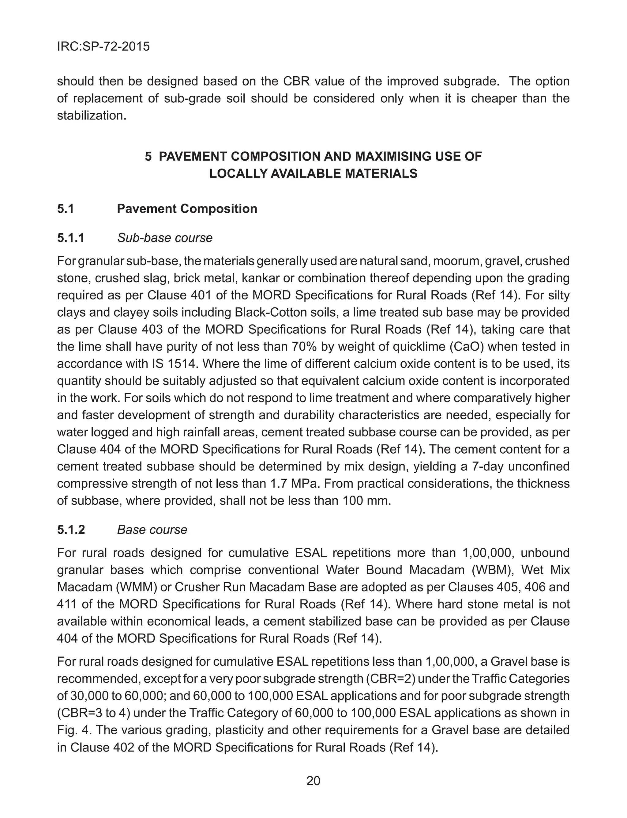 Guideline for the Design of Low Volume Rural Road Design | PDF