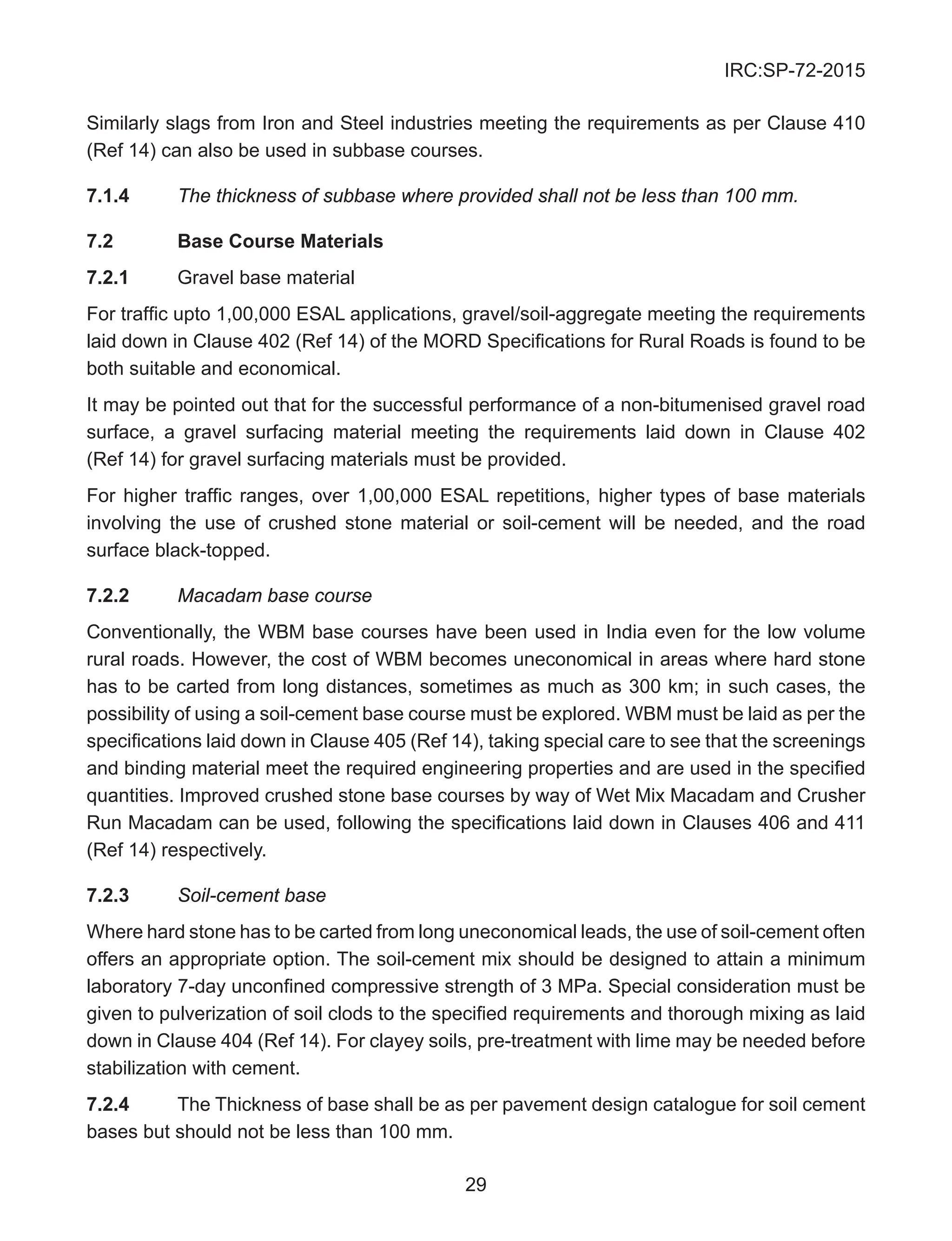Guideline for the Design of Low Volume Rural Road Design | PDF