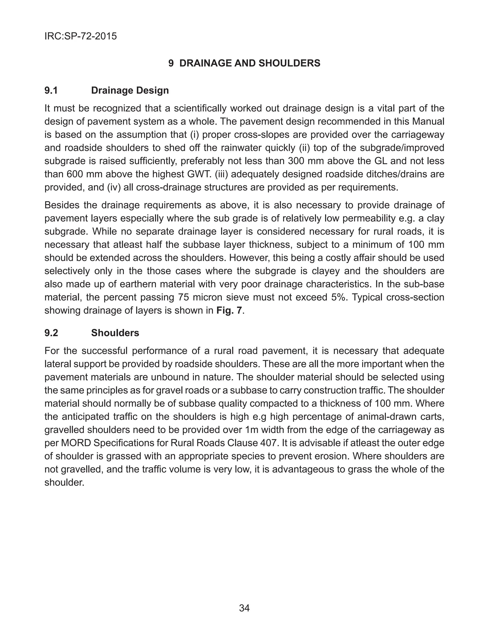 Guideline for the Design of Low Volume Rural Road Design | PDF