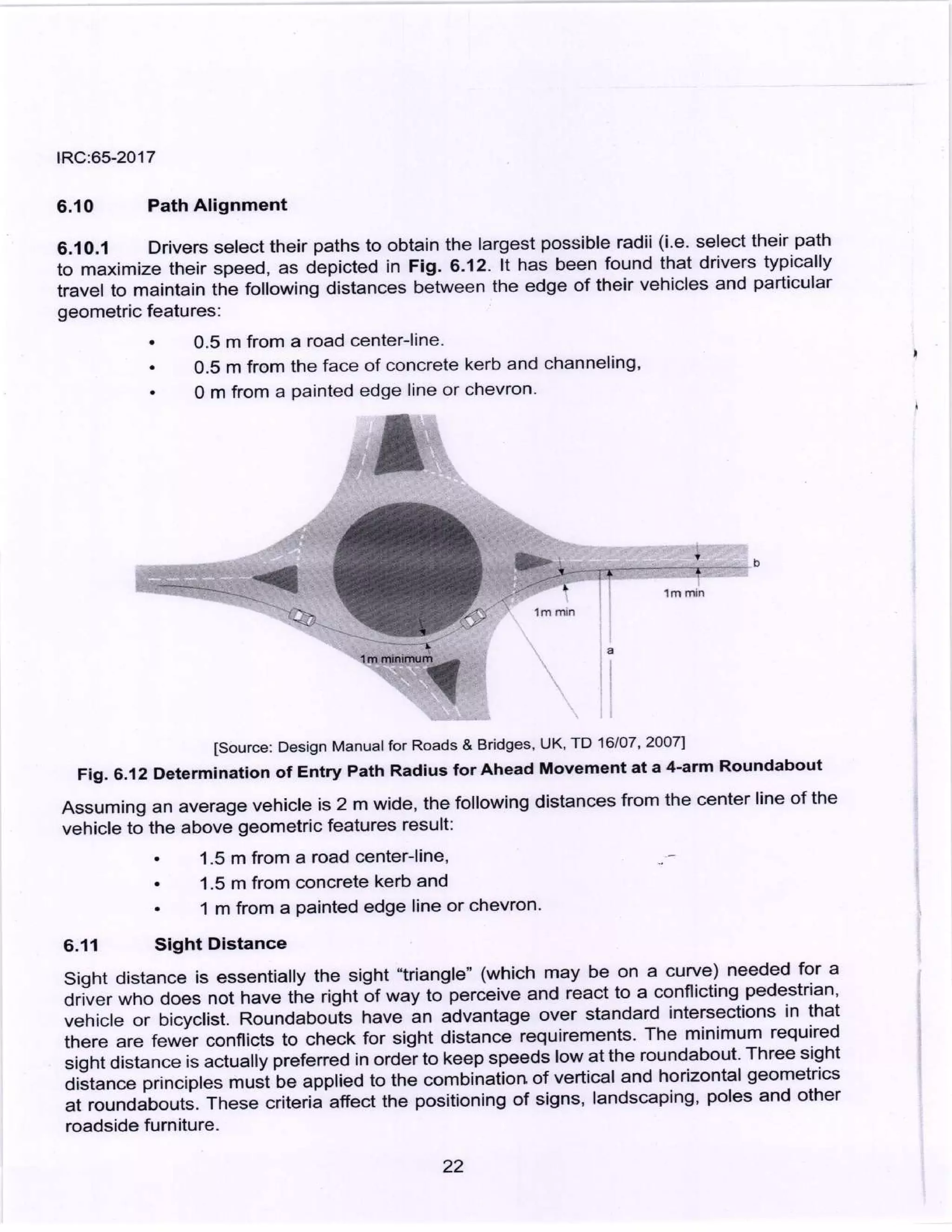 Guidelines for Planning and Design of Roundabouts - IRC: 65 -2017 | PDF