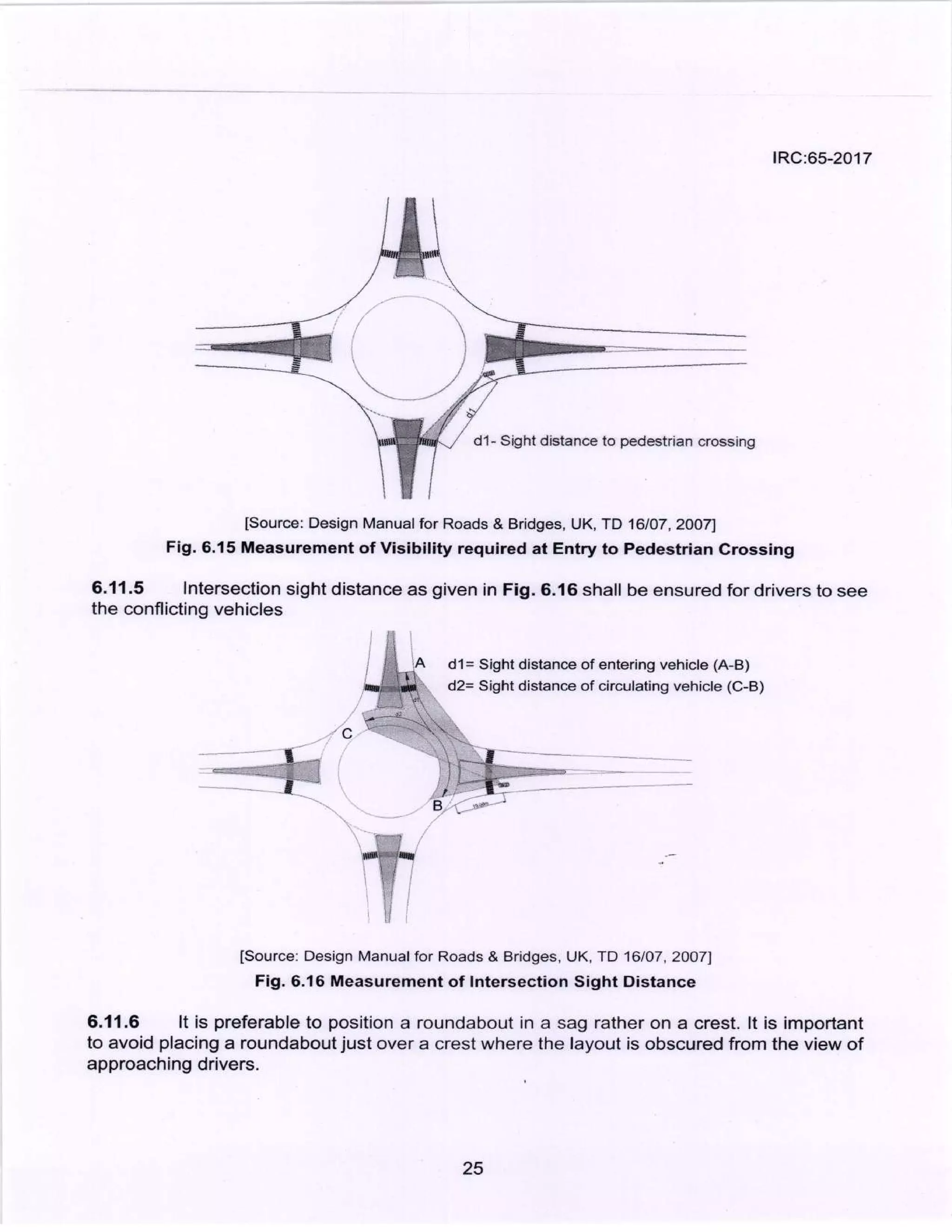 Guidelines for Planning and Design of Roundabouts - IRC: 65 -2017 | PDF