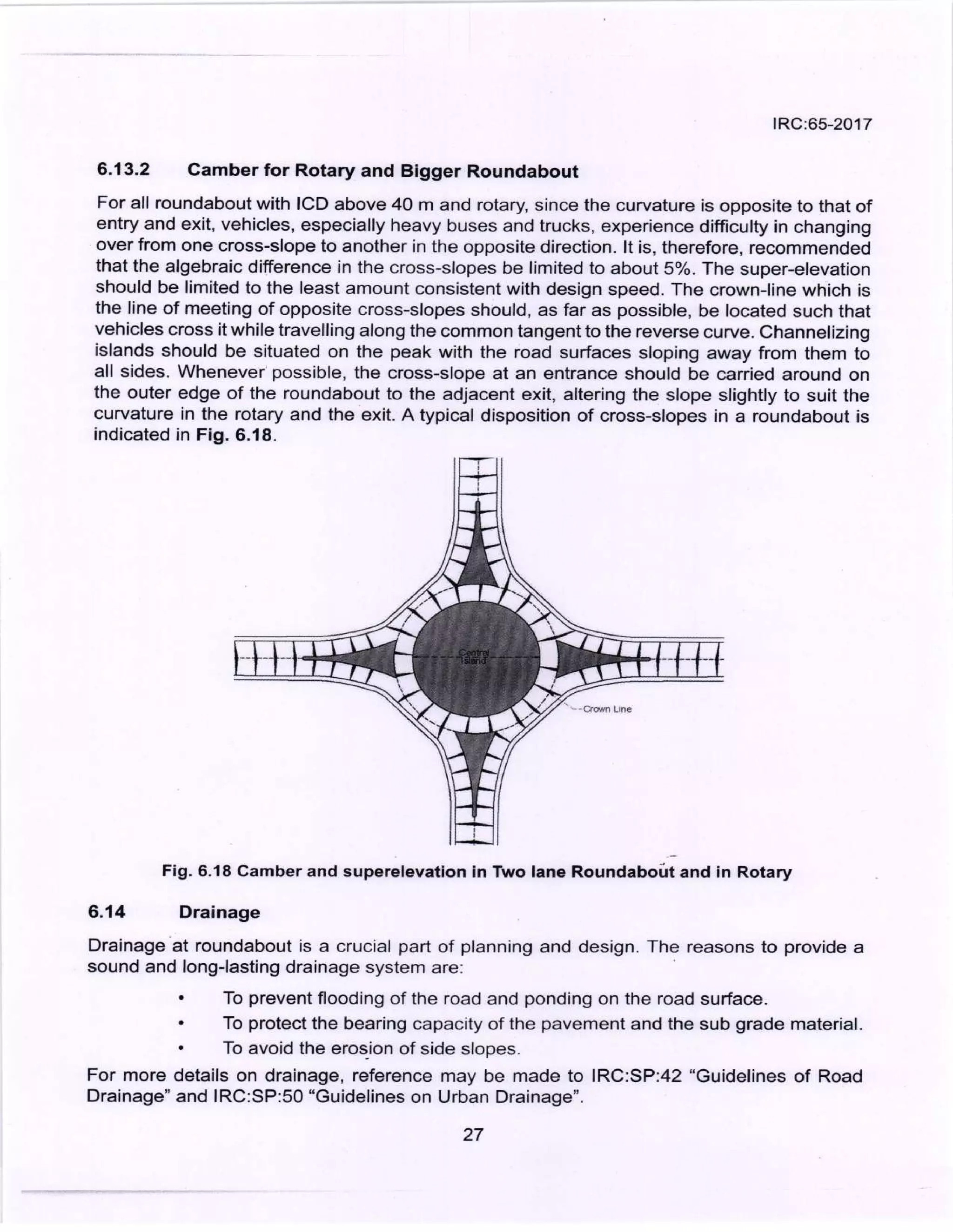 Guidelines for Planning and Design of Roundabouts - IRC: 65 -2017 | PDF