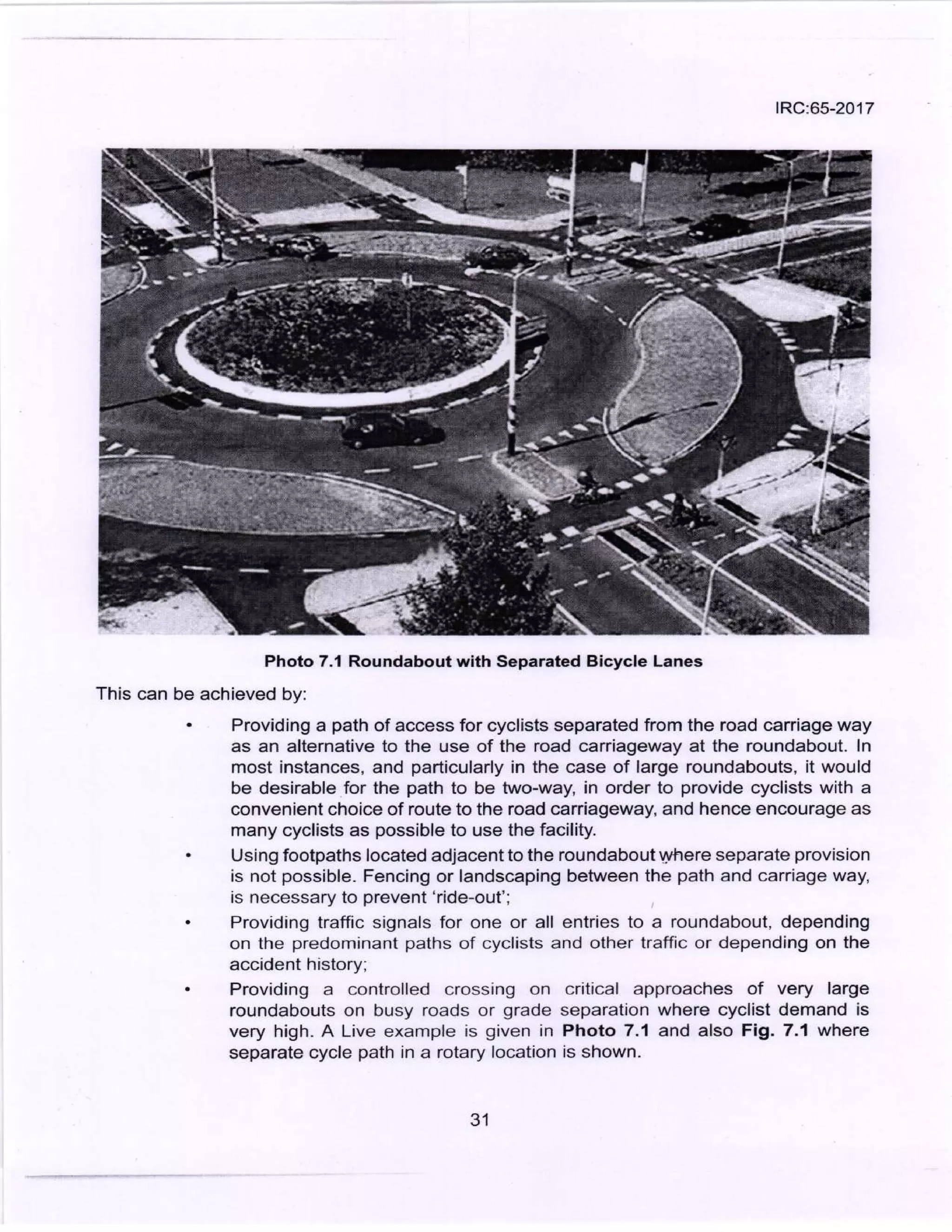 Guidelines for Planning and Design of Roundabouts - IRC: 65 -2017 | PDF
