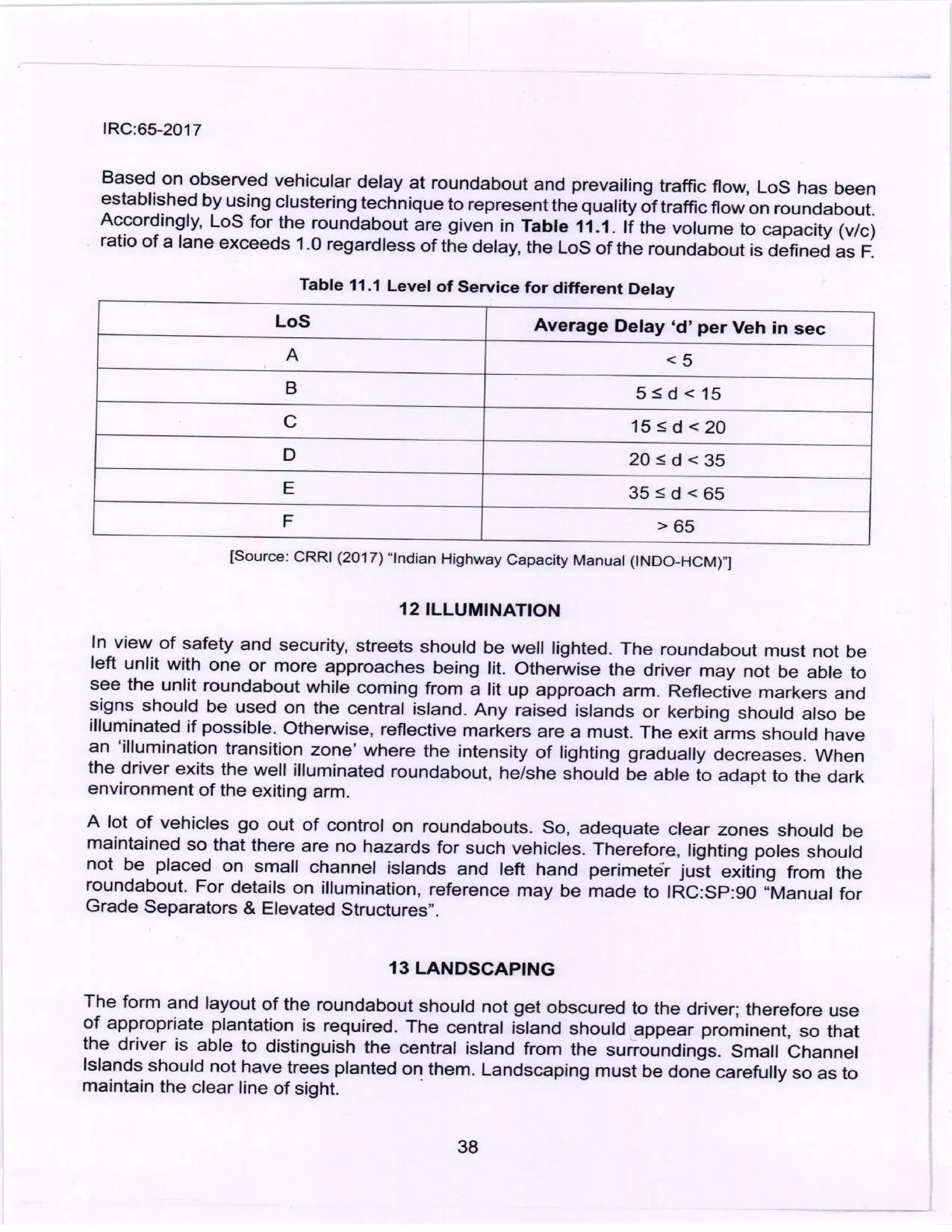 Guidelines for Planning and Design of Roundabouts - IRC: 65 -2017 | PDF