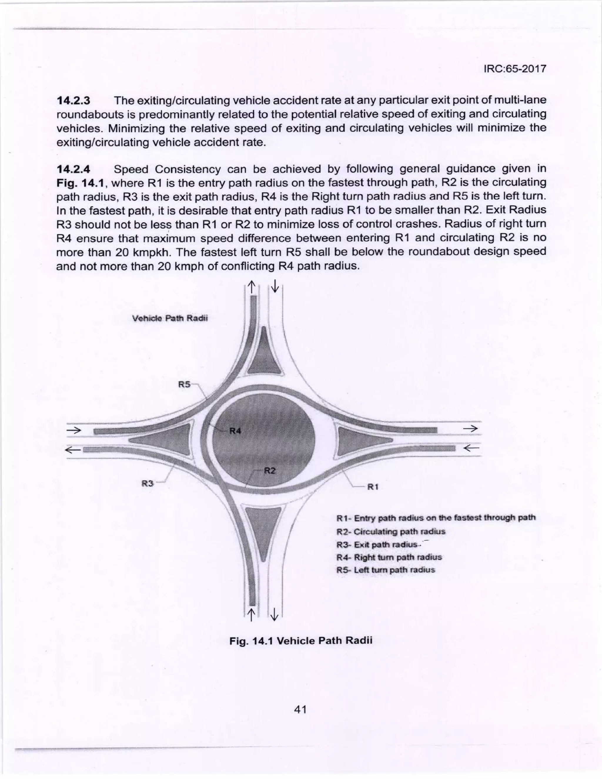 Guidelines for Planning and Design of Roundabouts - IRC: 65 -2017 | PDF