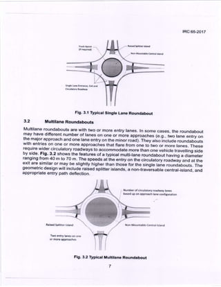 Guidelines for Planning and Design of Roundabouts - IRC: 65 -2017 | PDF