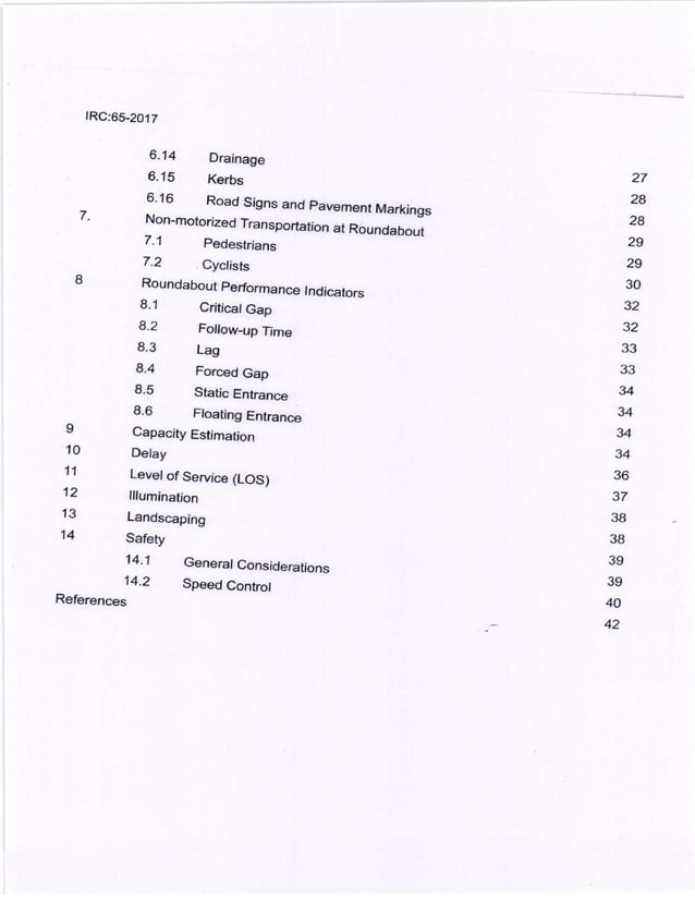 Guidelines for Planning and Design of Roundabouts - IRC: 65 -2017 | PDF