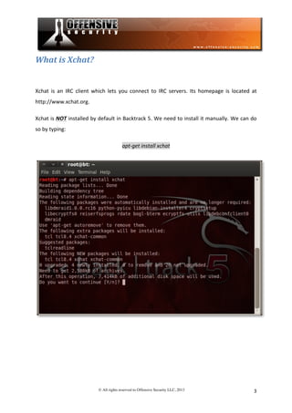 IRC Guide by Offensive Security | PDF