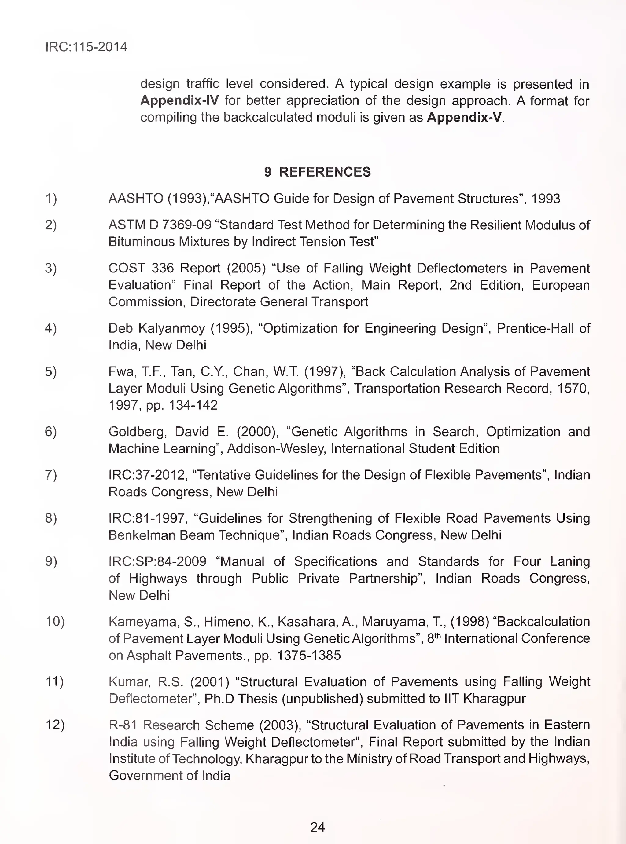 Irc115 2014 Guidelines For Structural Evaluation And Strengthening Of Flexible Road Pavements